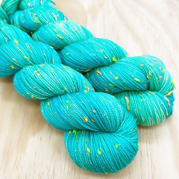Clearwater | Aqua Hand Dyed Neon Yarn